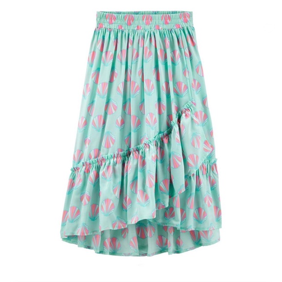 OshKosh B'gosh | Bottoms | Oshkosh Seashell Skirt Turquoise Ruffle Maxi ...